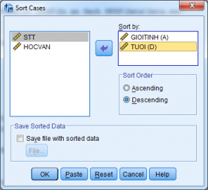 Biên tập số liệu trên SPSS – HKT Consultant